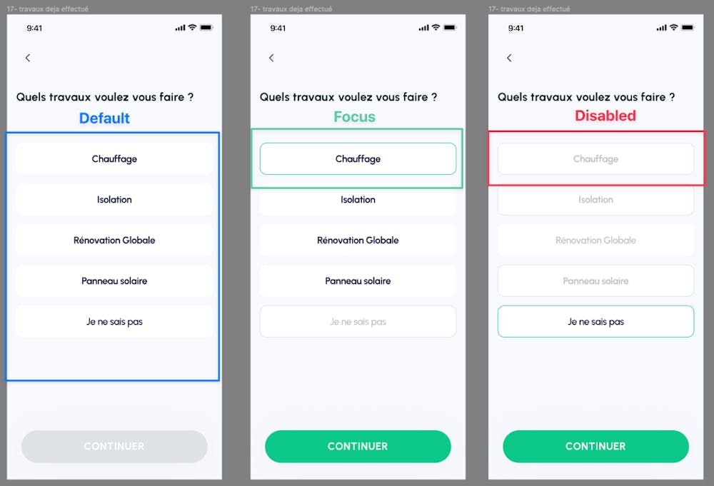 Radio buttons from scratch with containers and conditions doesn't working