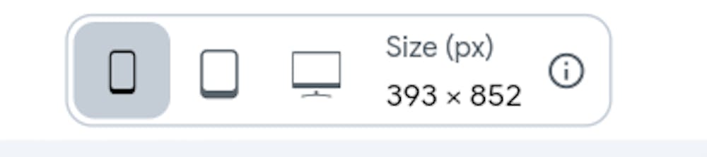 Smartphone screen size