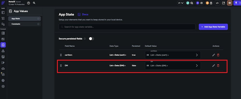 firebase document how to update to App State variable？
