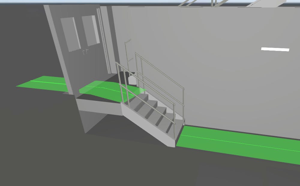 Emergency Lighting Escape Routes on Ramps and Stairs