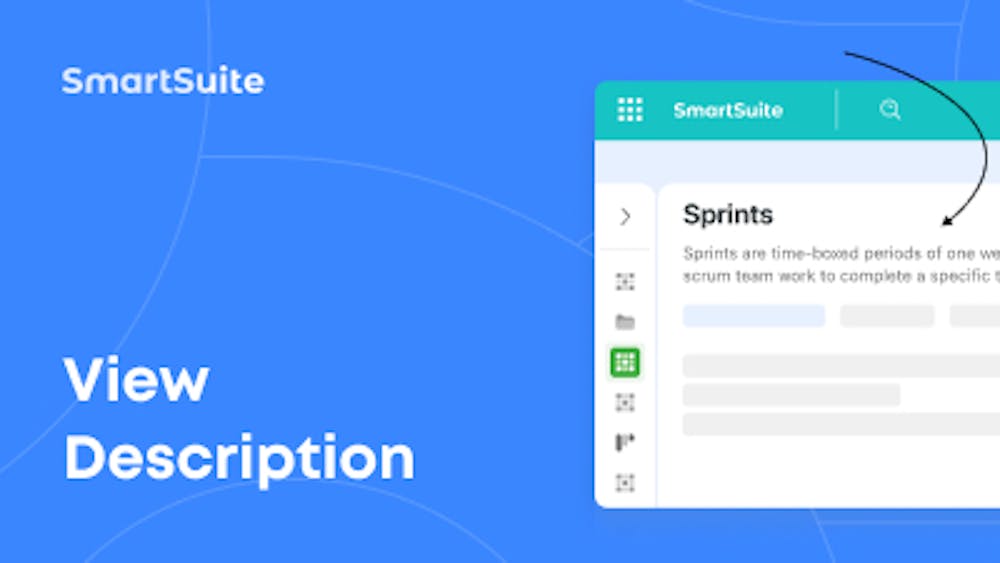 How to set display type for the Description inside of a View in Smartsuite
