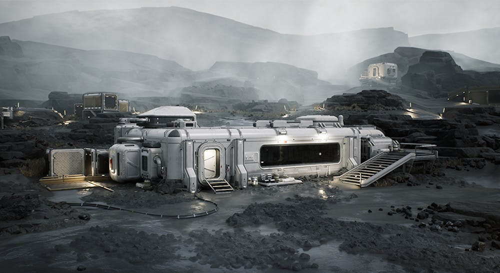 [Unreal Engine] (Game Dev Asset) Modular Sci-Fi Indoor/Outdoor environment pack - Rocky Swampy ...