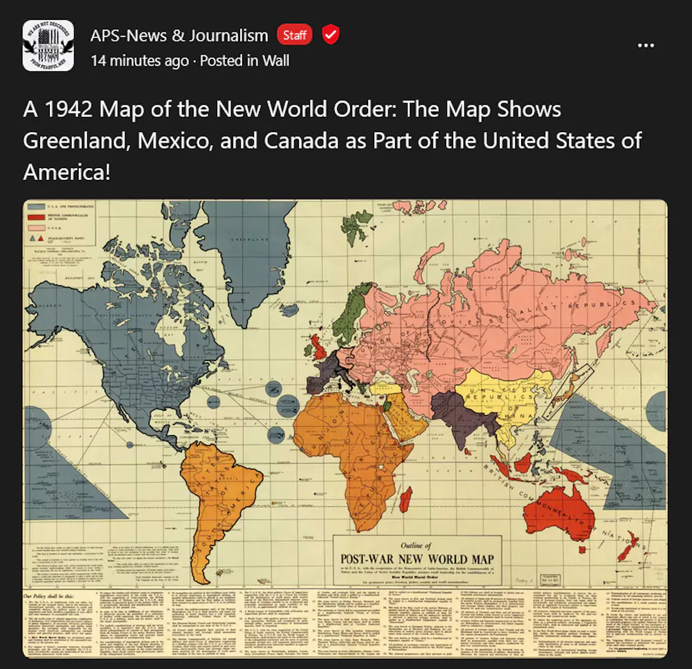 The 1942 "New World Order" Map and Its Implications for Modern Geopolitics