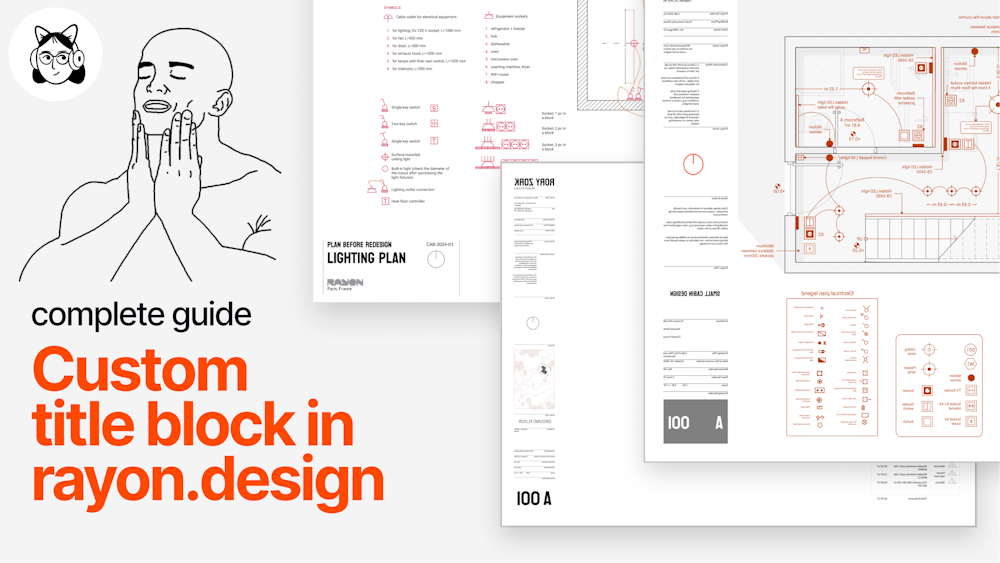 How to create custom title block with editable text