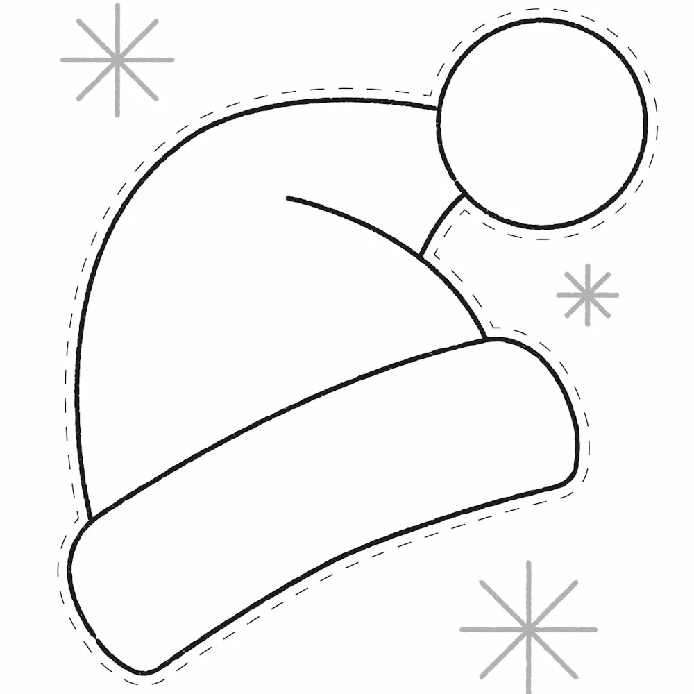 Colouring In: Design your own Santa hat