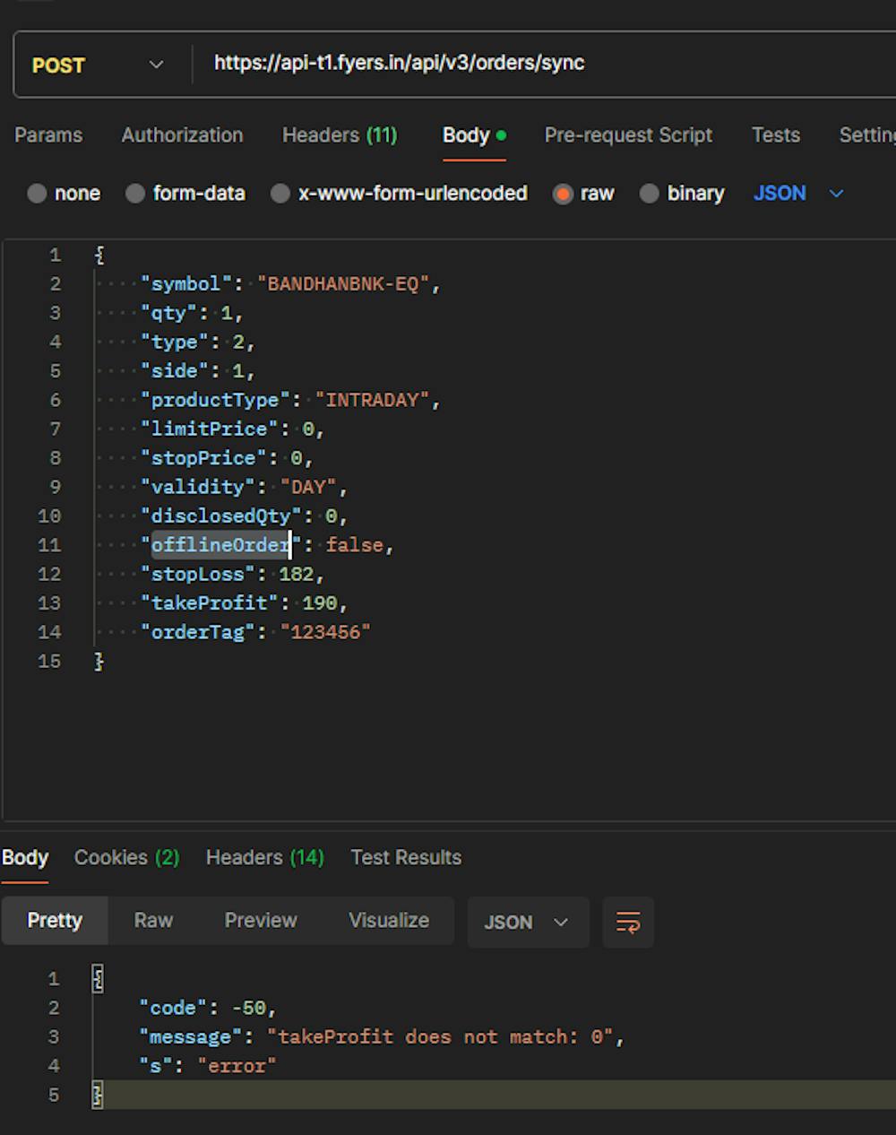 Issue with Executing BO Order - Request for Assistance