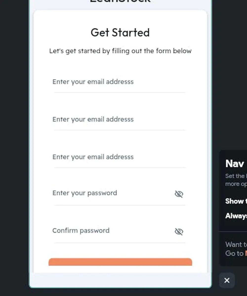 Single long scrollable registration form or multiple screens?