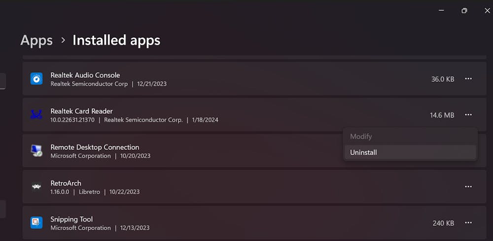 Legion Go RealTek Card Reader Beta Driver 10.0.22631.21370_20231124_WHQL