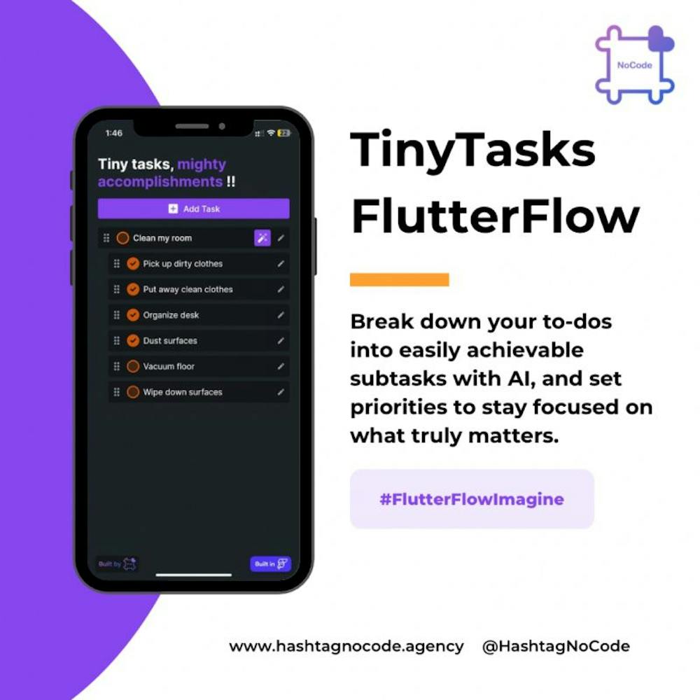 Meet TinyTasks, the task management app with a touch of AI. Add your tasks, hit the magic button ...