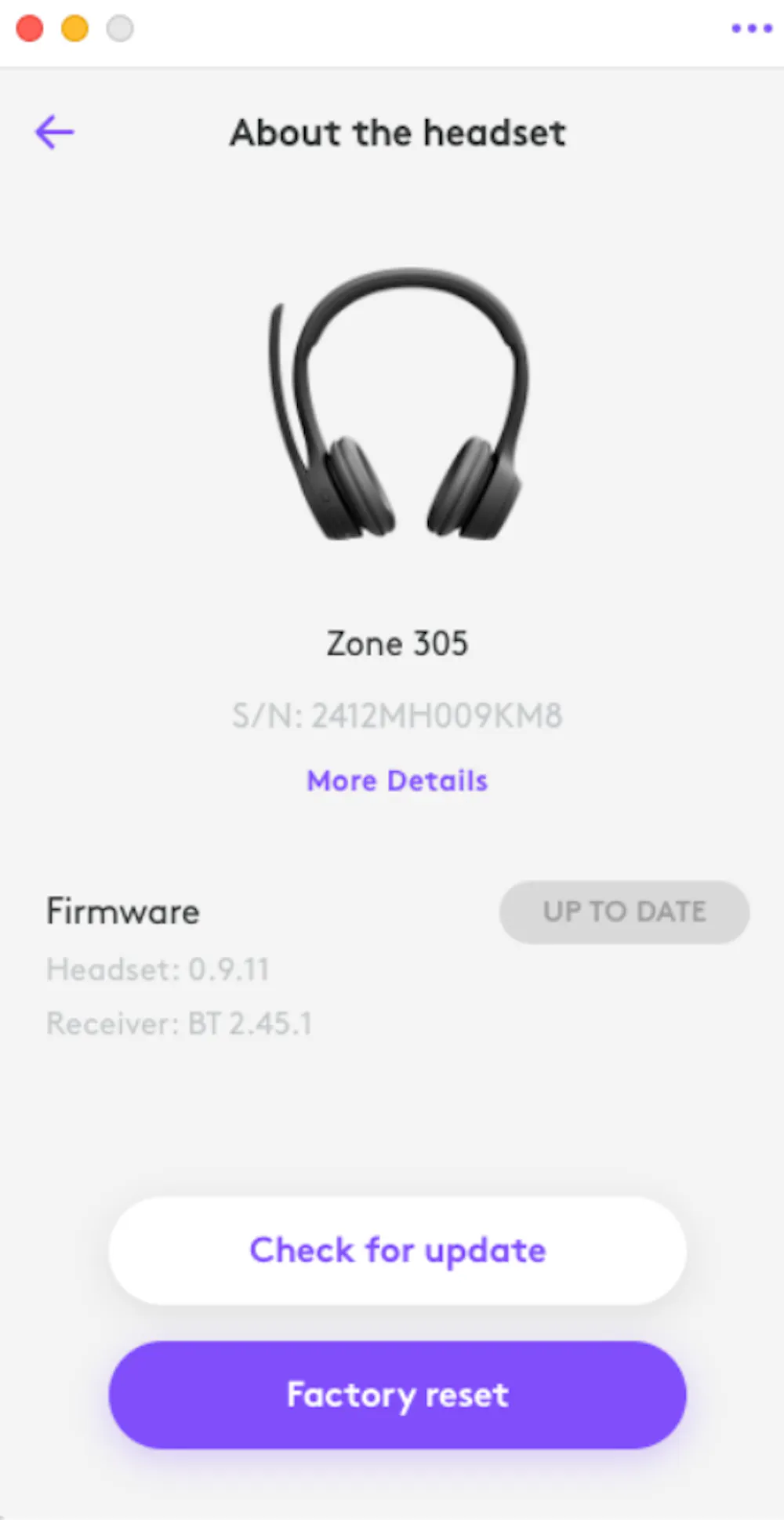 How can I update my Zone 305 headset?