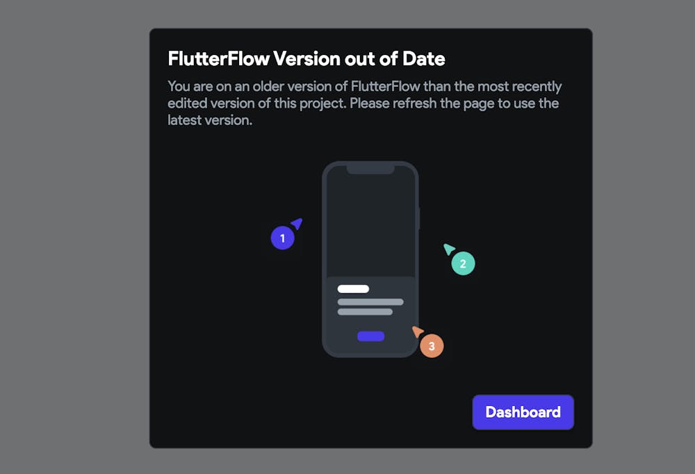 Always says Flutterflow Version out of date