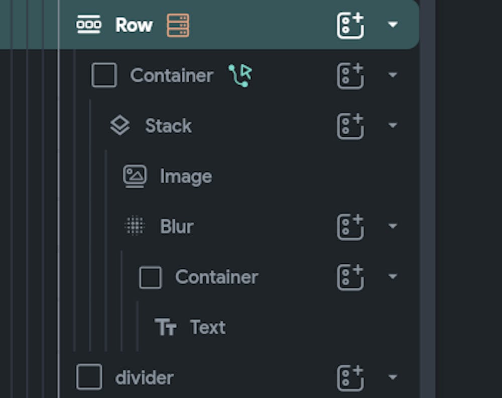 Row dynamic children not aligned correctly.