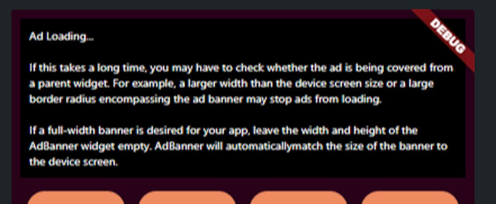 Ad Banner Not Loading Problems