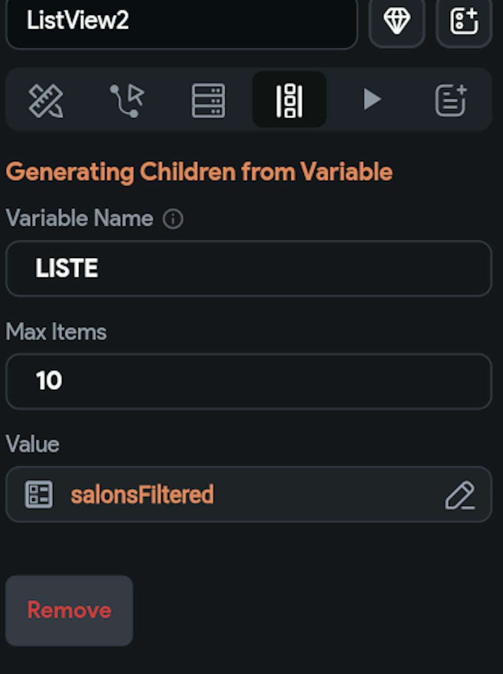 How to set Generate dynamic children and infinite scroll too