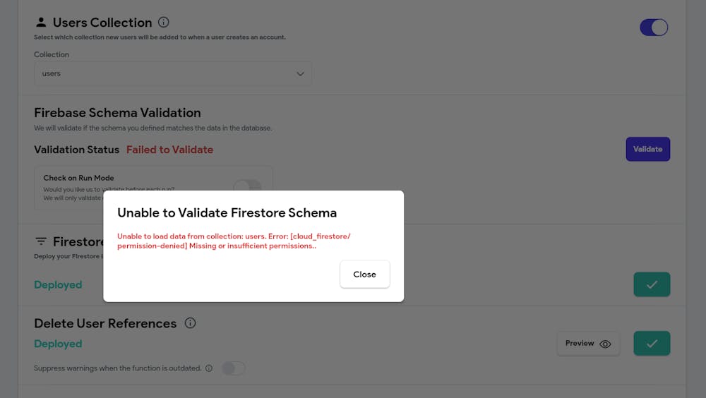 Firebase Schema Validation not working (App Check problem?) Firebase Schema Validation not working (App Check problem?)
