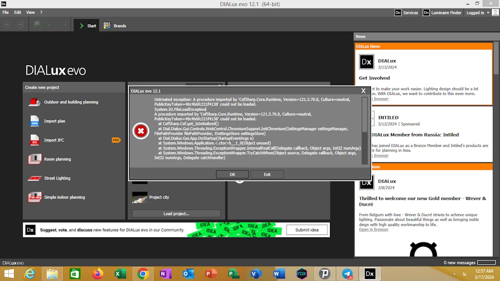 Problem installing the program