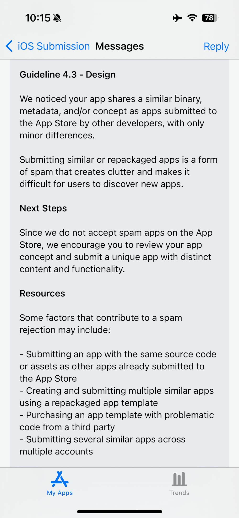 Apple App Store App Review - My Flutterflow built app got rejected