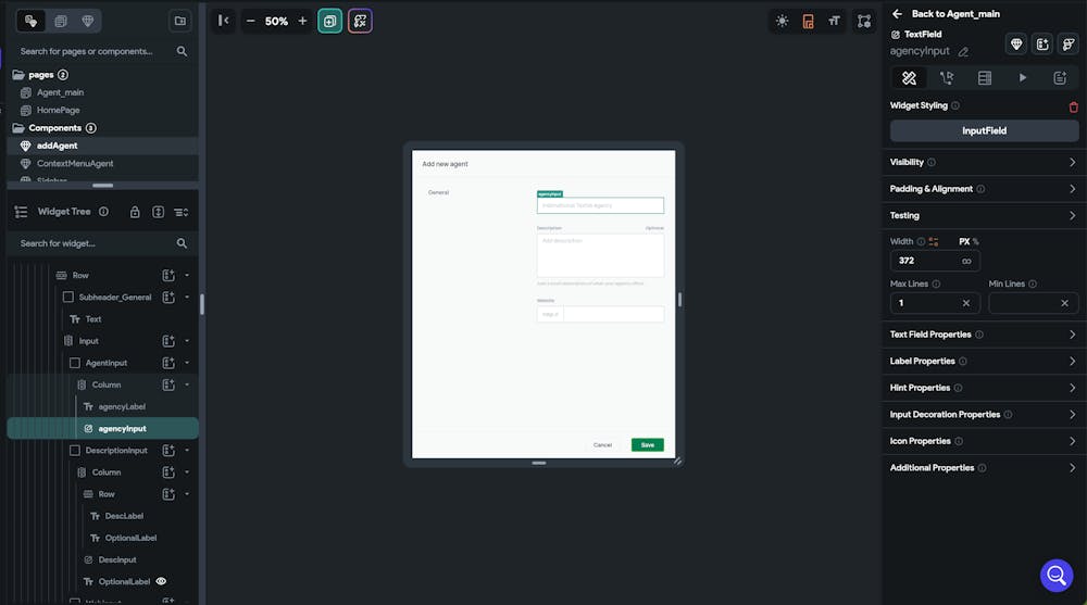How to validate a text field