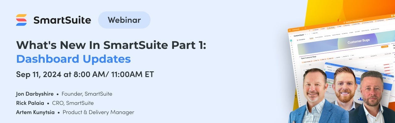 SmartSuite Dashboard Webinar