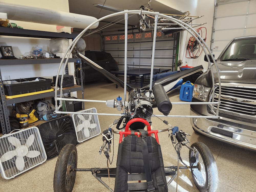 I built a prop cage for my powered paraglider ultr...