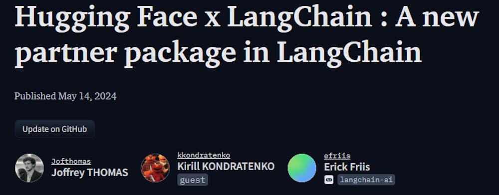 [HuggingFace x LangChain]오늘의 콜라보 특집:랭체인편