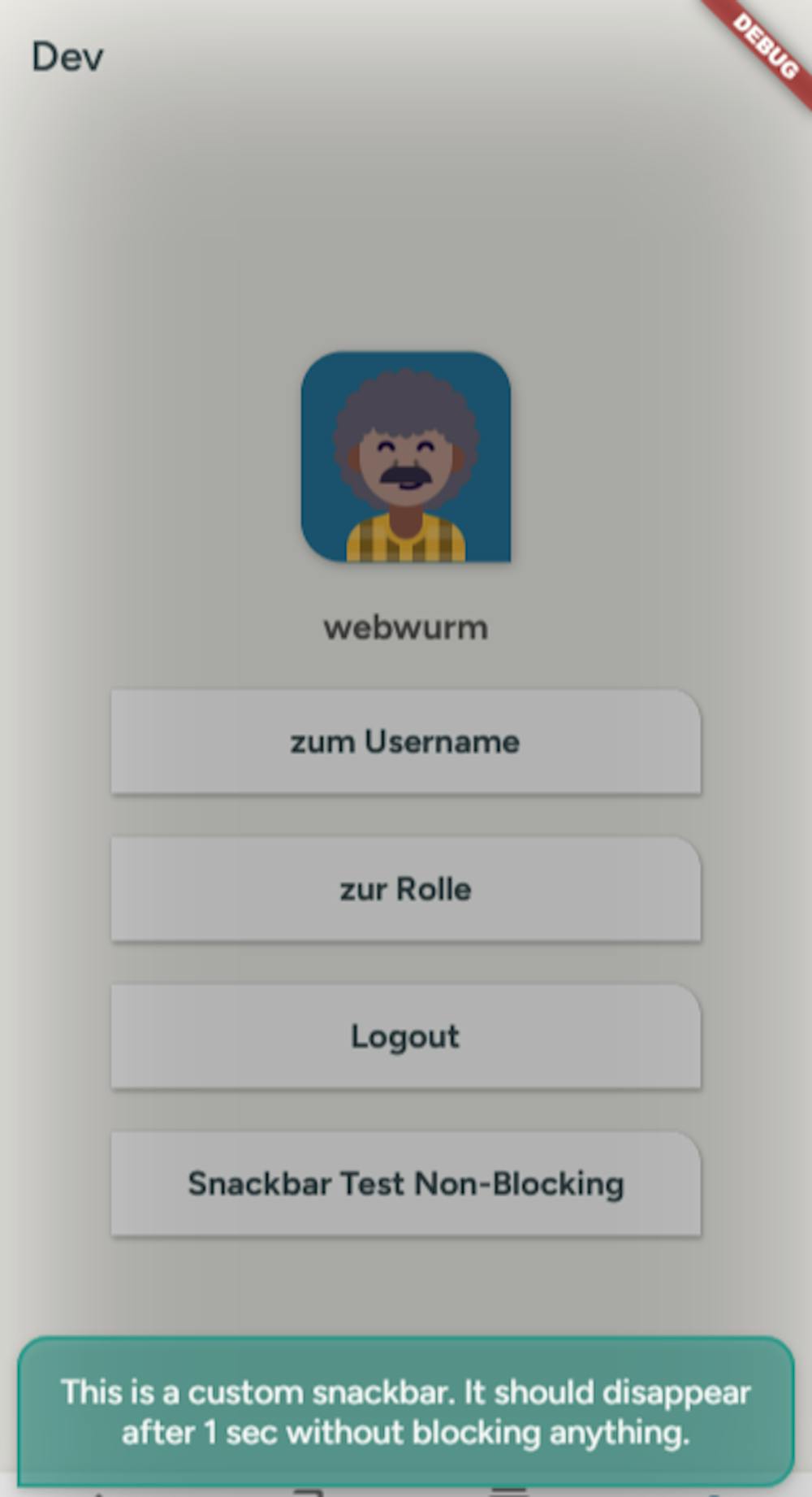 Create custom snackbar with Custom component
