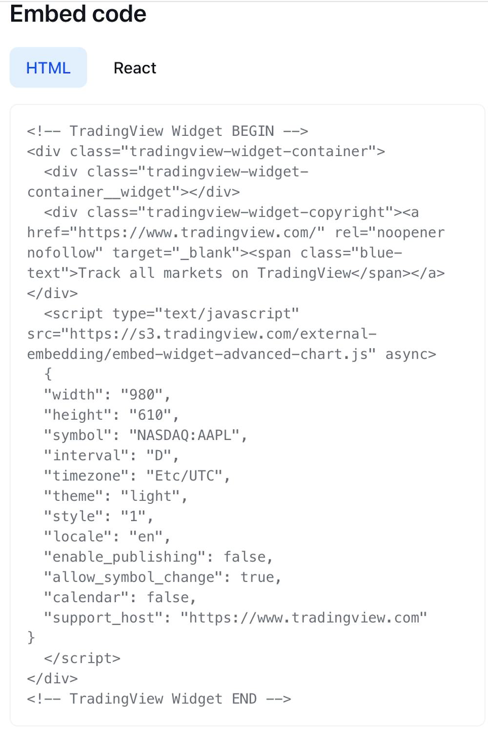 WebView/Html View Custom Widget from HTML Embed