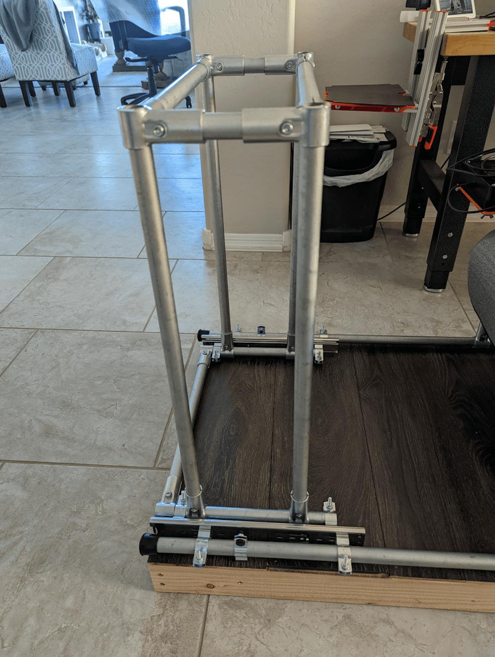 Work in progress for a flight sim chair. Maker Pi...