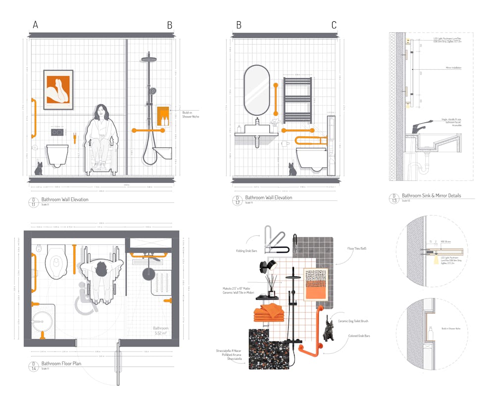 Millwork pack: Accessible bathroom