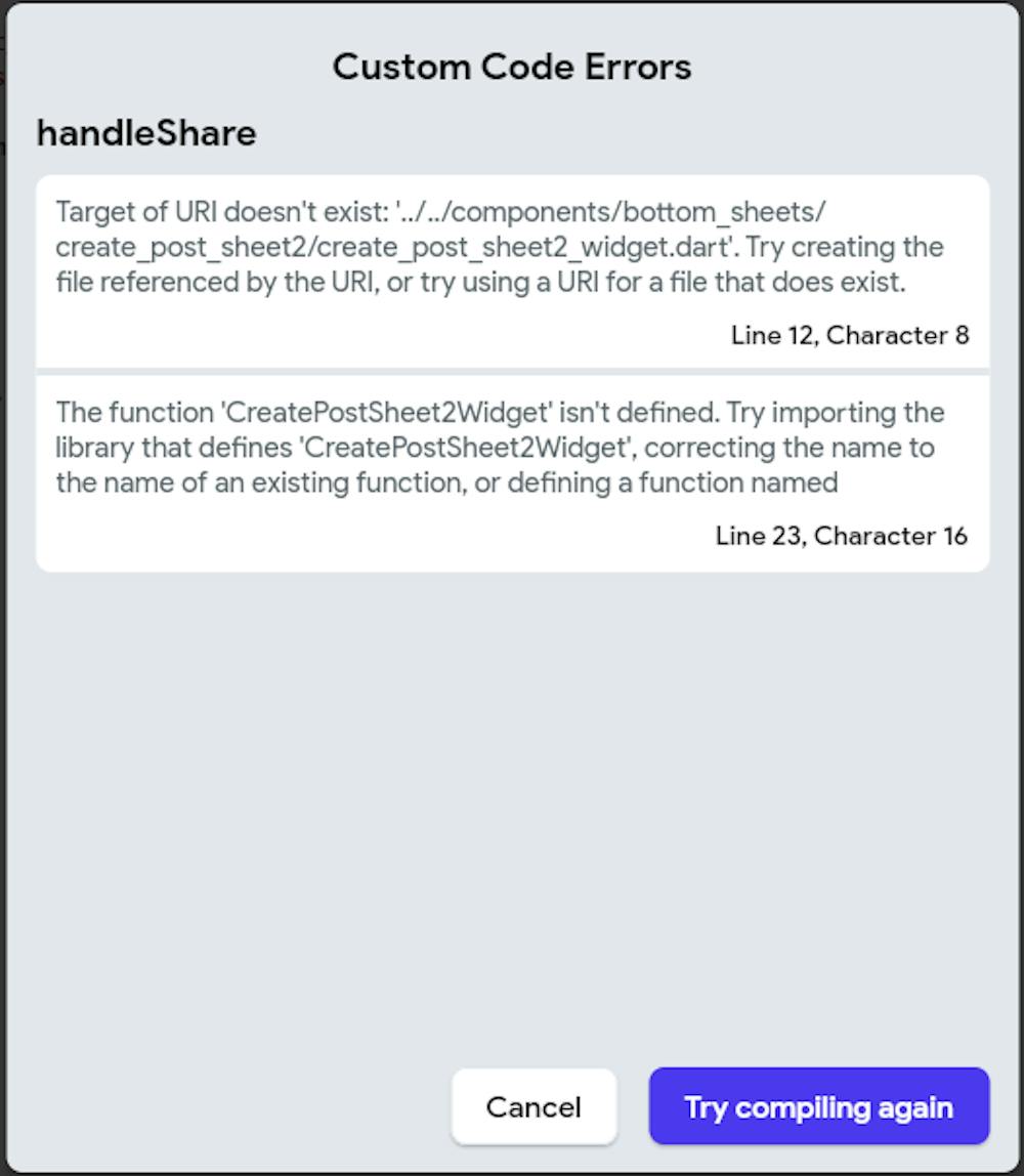 How do I import a Component into a Custom Action? (import error)