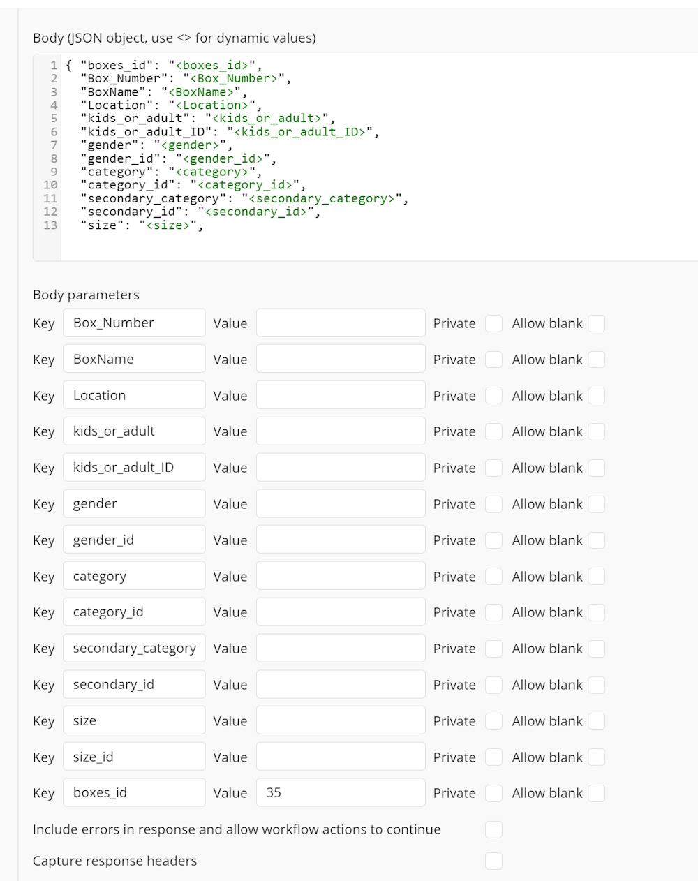Error 's not a valid integer' when editing Xano record from Bubble