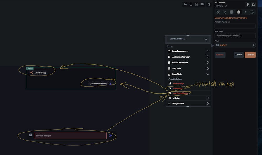 Auto "Generate children from variable" from two variables / app states