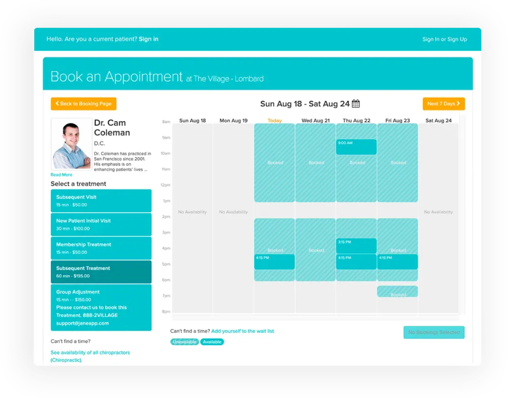 Creating effective Online Booking pages