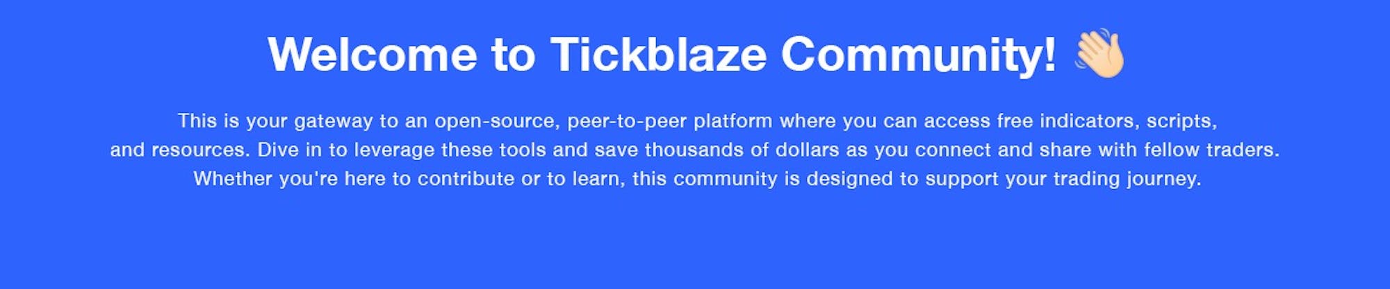 Tickblaze Community | free indicators, scripts, and resources