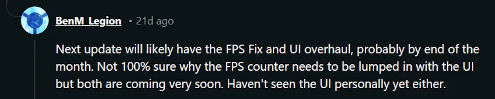 Legion Space Update??