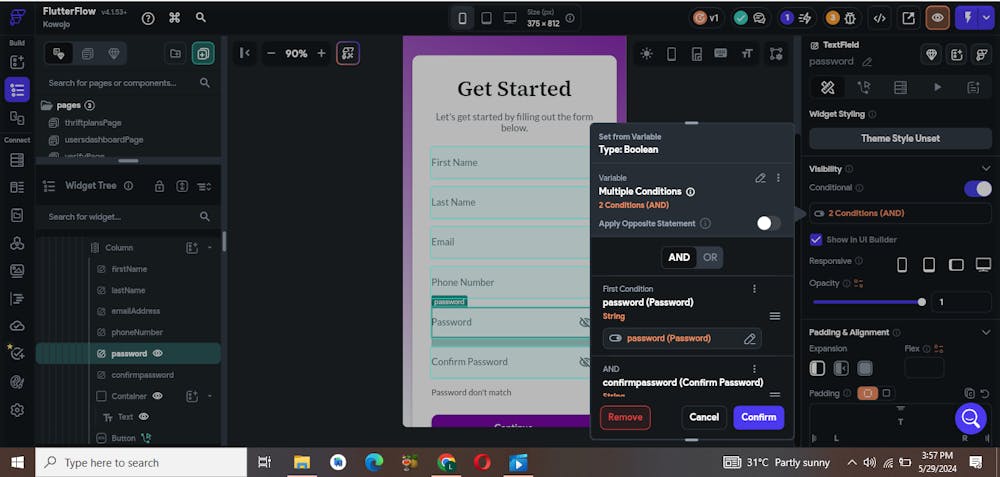 A step to step guide on how to validate password and confirmed password ...