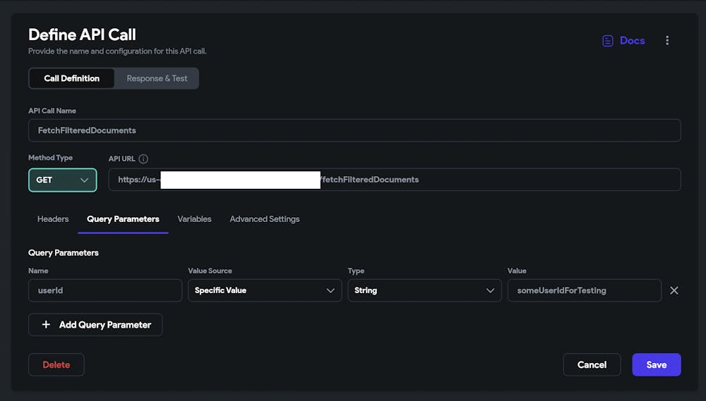 Need help with API call to Firebase custom function