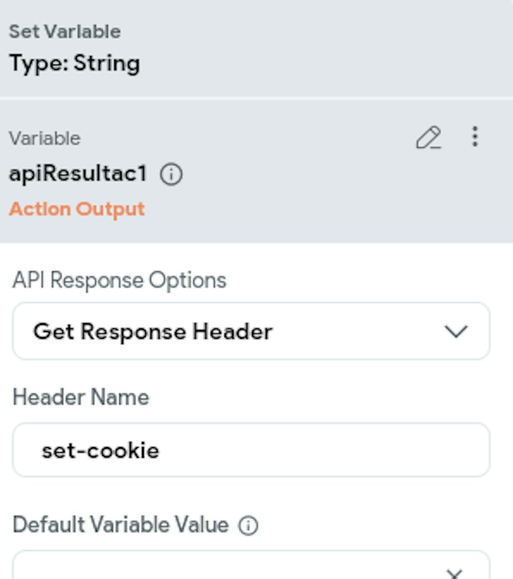 How to get header variable from response call api?