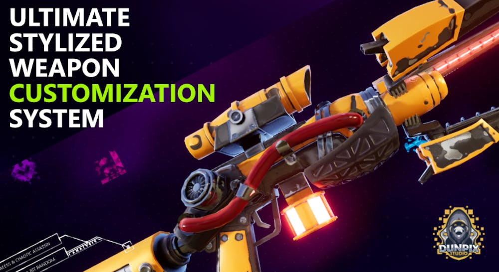 [Unreal Engine] (Game Dev Asset) Ultimate Weapon Customization System + Stylized Futuristic Set ...