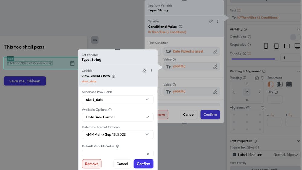 How do I set Date PickeD when loading data in order to pass form ...