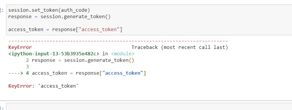 Unable to get the access token using fyers_apiv2