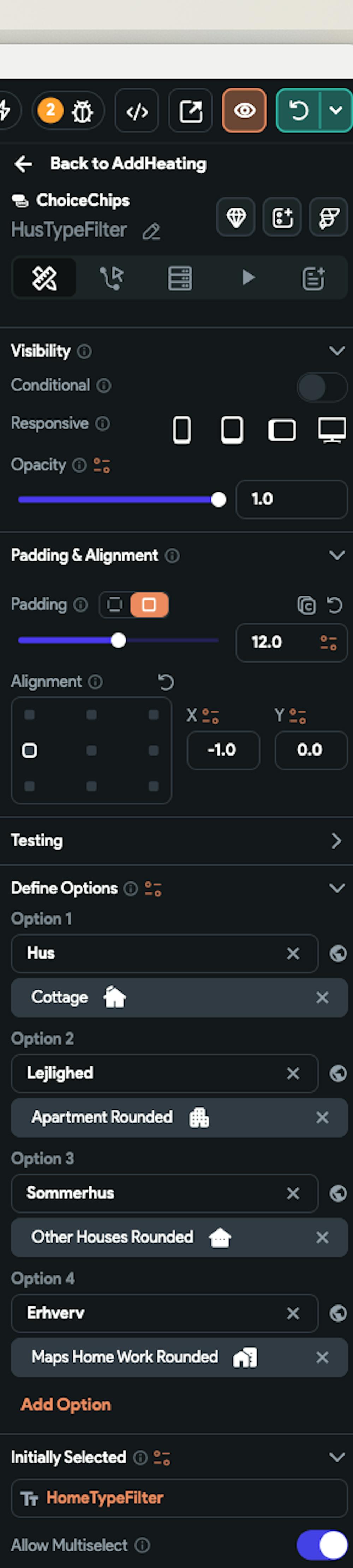 ChoiceChips now has a 'default' checkmark icon on top of custom icon
