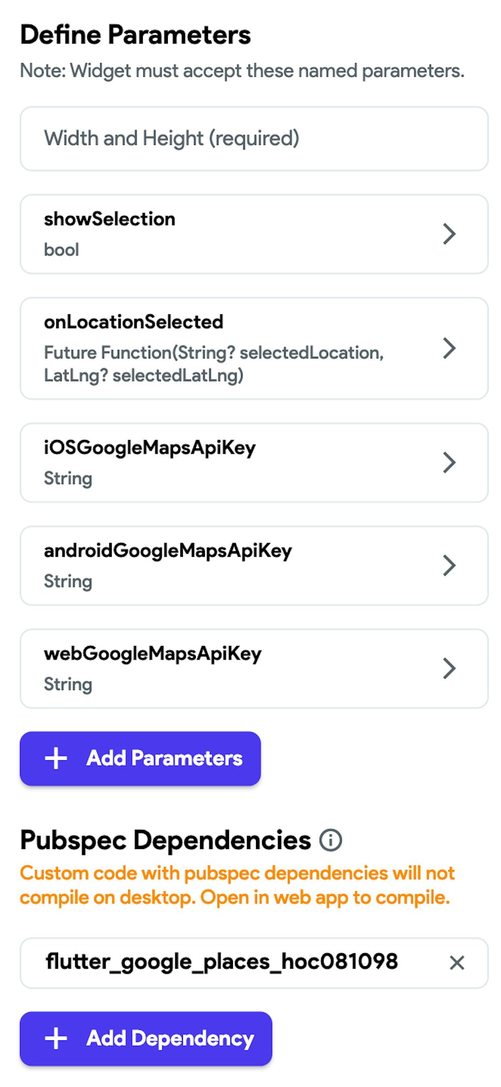 Custom Place Picker with callback. Eliminate the extra button press.