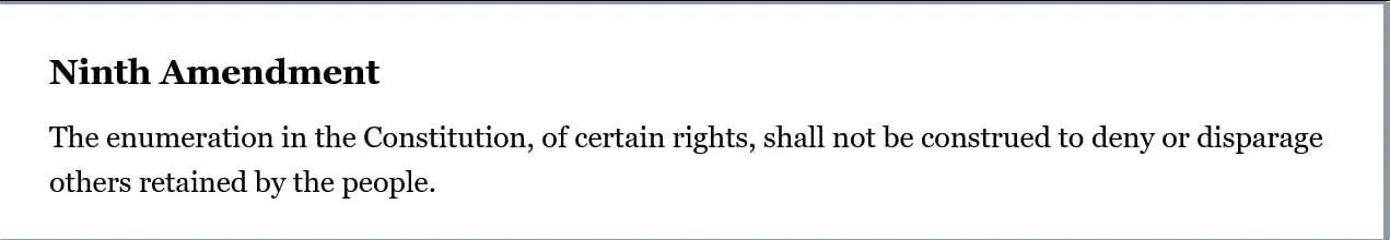 The Ninth Amendment Explained
