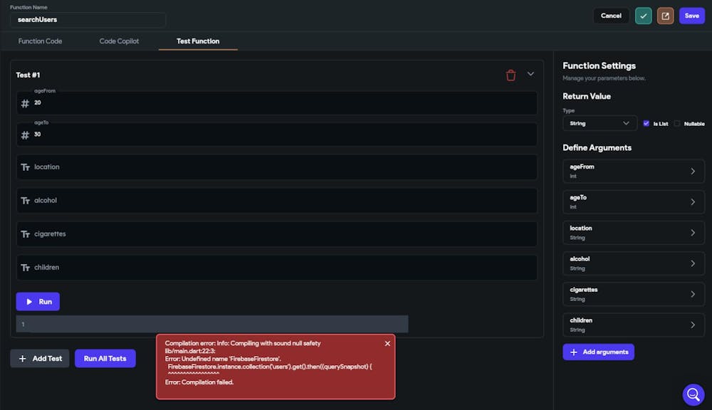 Error: Undefined name 'FirebaseFirestore' Error: Undefined name 'FirebaseFirestore'