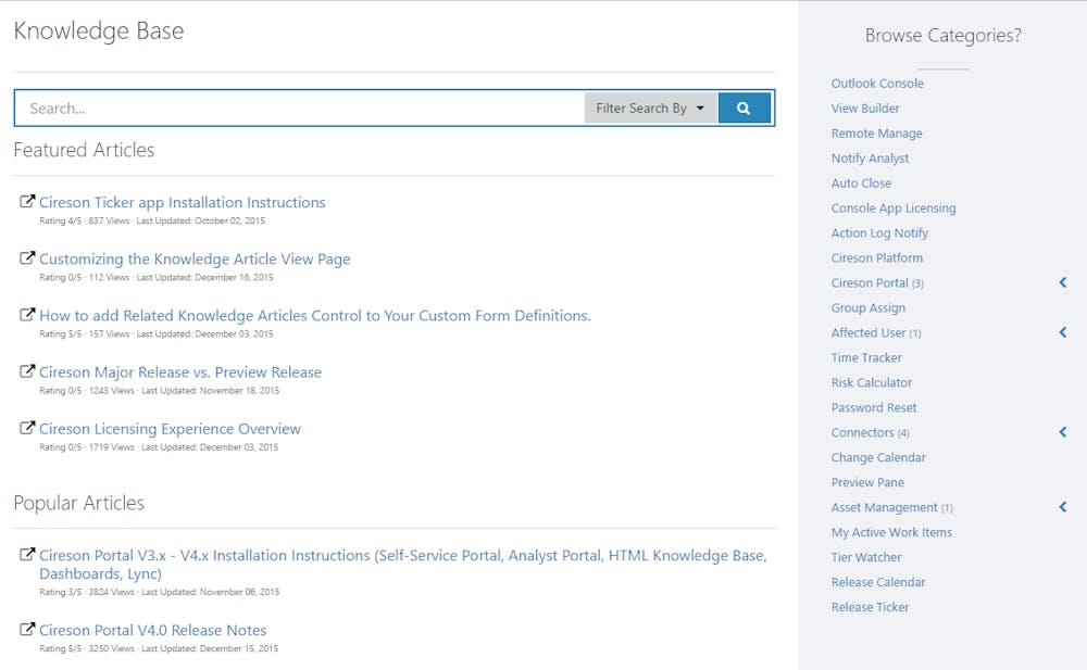User Guide: Knowledge Homepage