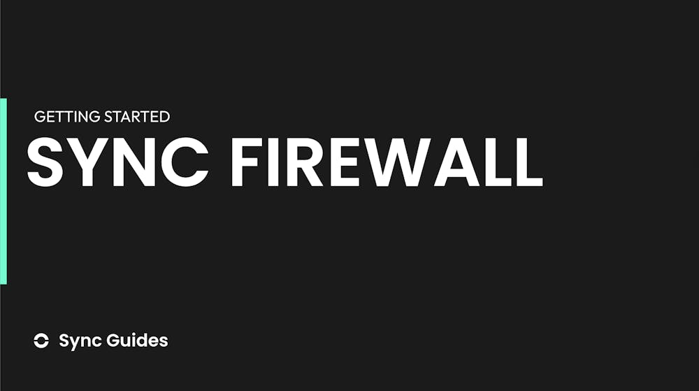 Firewall and Proxy Setup Information for Sync - Logitech Sync Guide