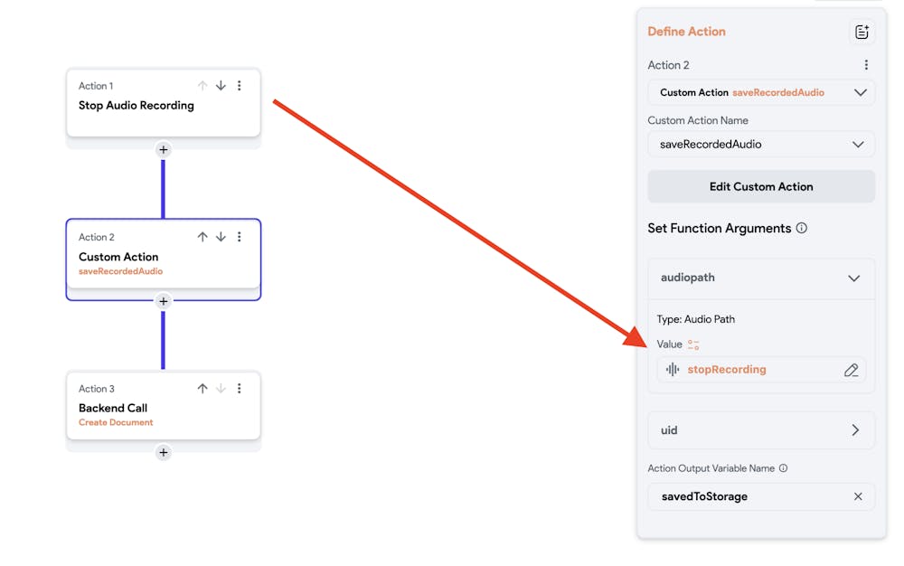 Stop Audio Recording stopped returning audio path. How to upload to Firebase Storage?