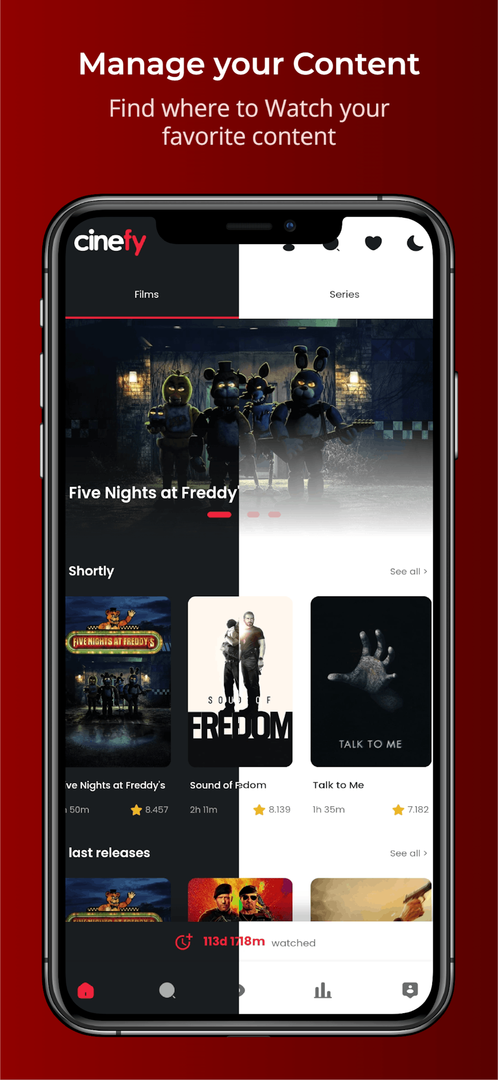 Cinefy - Where to Watch, Movies and TV Series Manager