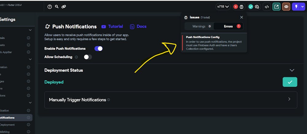 Push Notifications without Firebase Authentication?